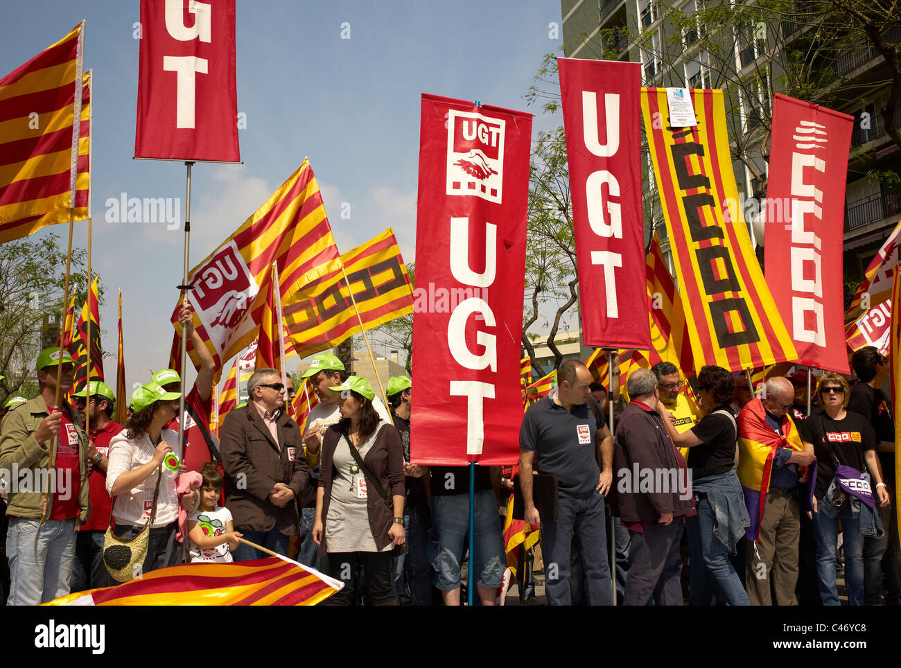 Day of The Workers, 1st of May, Spain Stock Photo - Alamy
