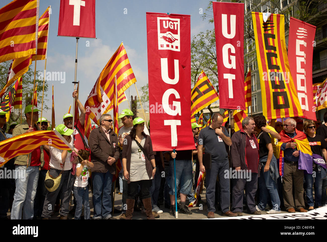 Day of The Workers, 1st of May, Spain Stock Photo - Alamy