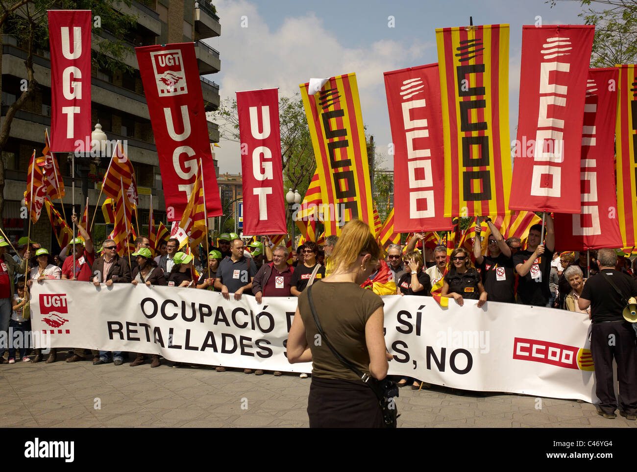Day of The Workers, 1st of May, Spain Stock Photo - Alamy