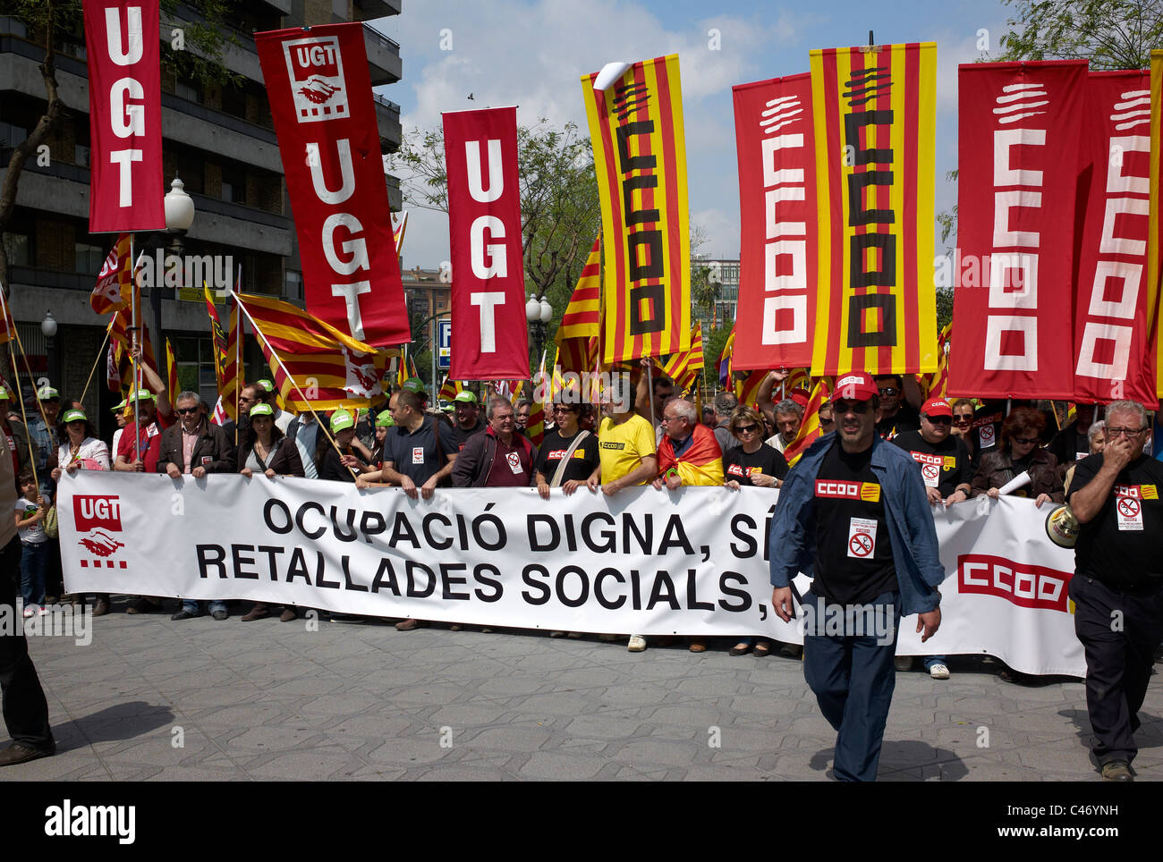 Day of The Workers, 1st of May, Spain Stock Photo - Alamy