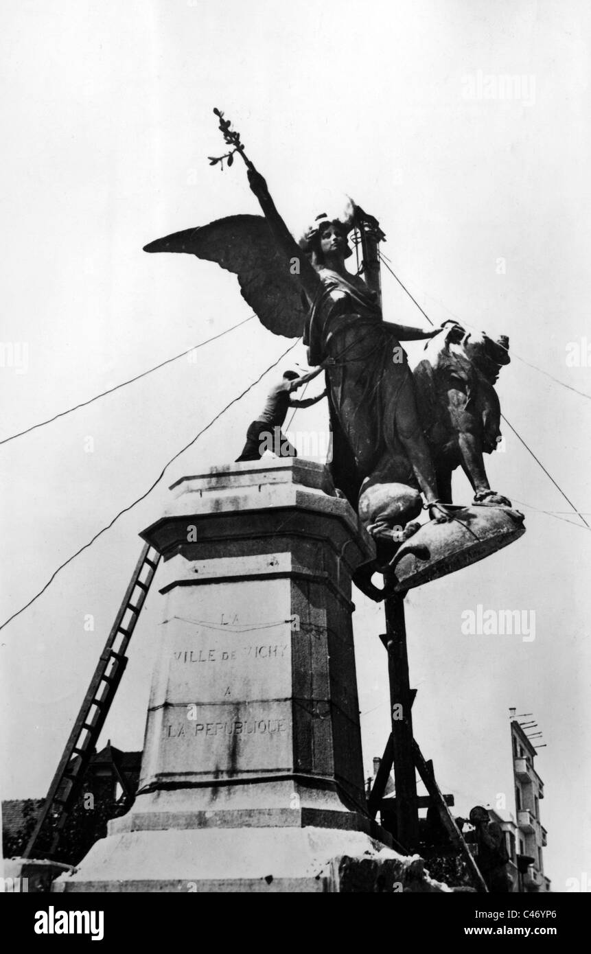Second World War: Western Front. Paris under German occupation, 1940 ...
