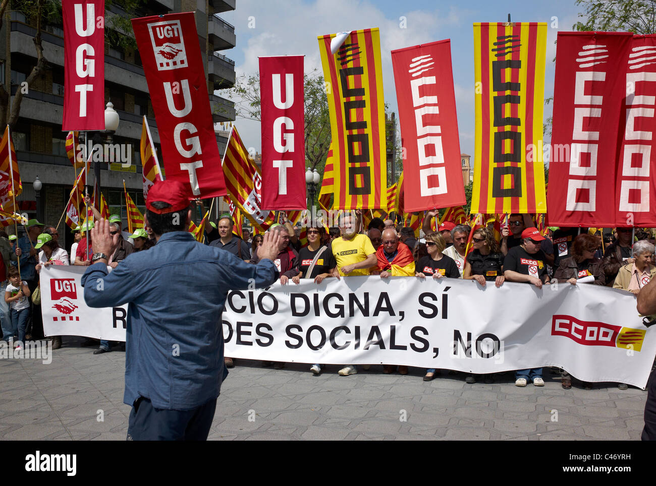 Day of The Workers, 1st of May, Spain Stock Photo - Alamy