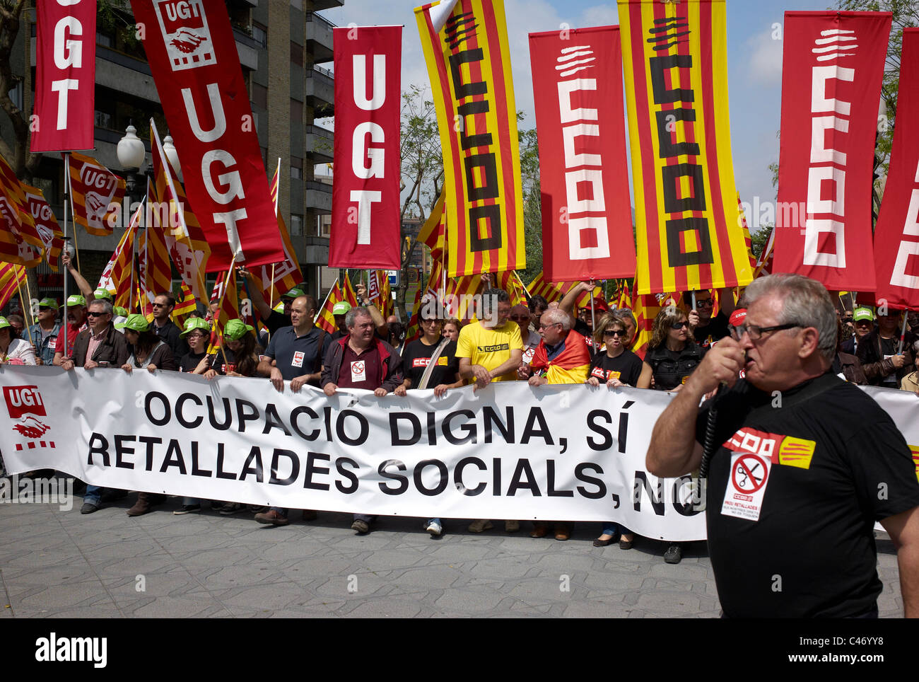 Day of The Workers, 1st of May, Spain Stock Photo - Alamy
