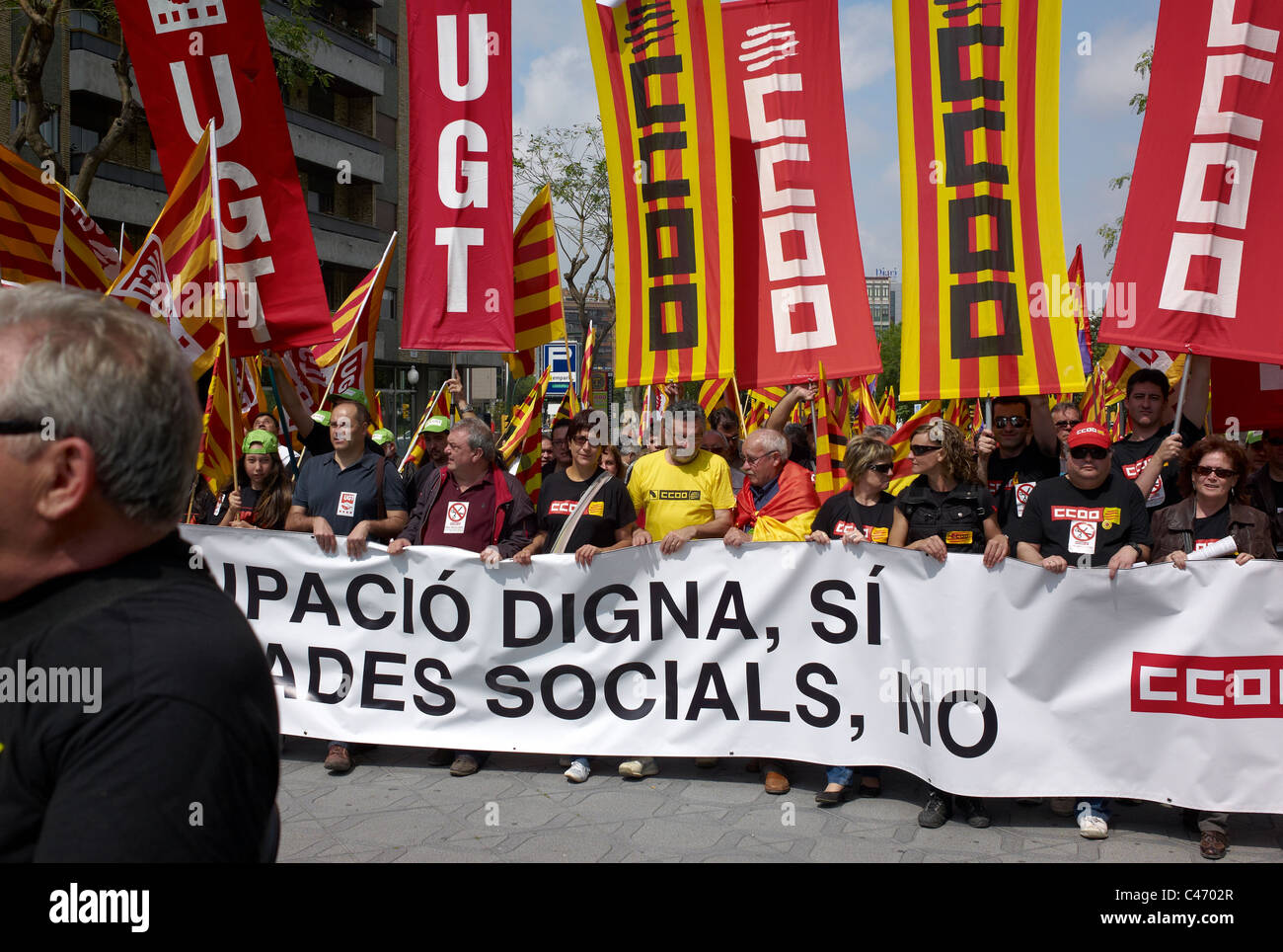 Day of The Workers, 1st of May, Spain Stock Photo - Alamy