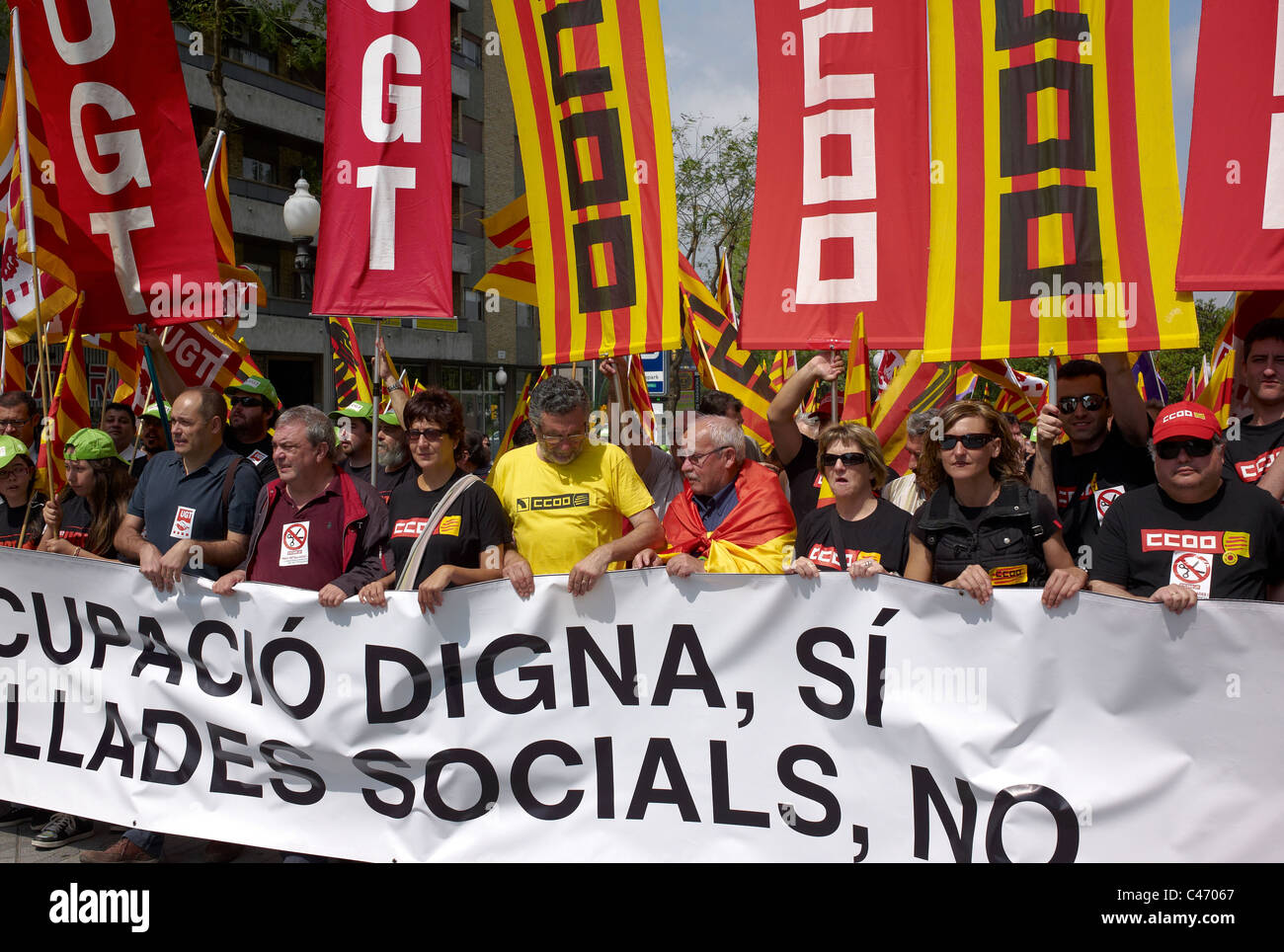 Day of The Workers, 1st of May, Spain Stock Photo - Alamy