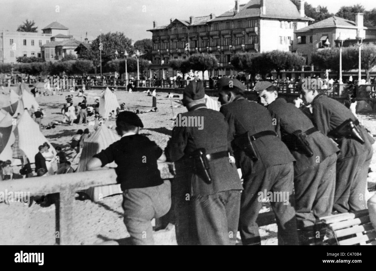 Second World War: Western Front. German soldiers in France during their ...