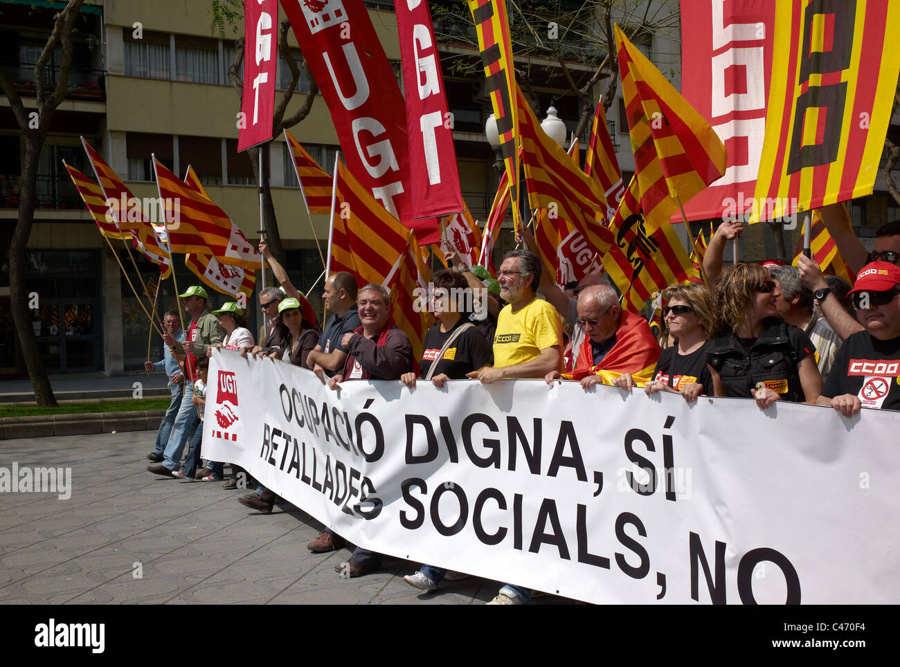 Day of The Workers, 1st of May, Spain Stock Photo - Alamy