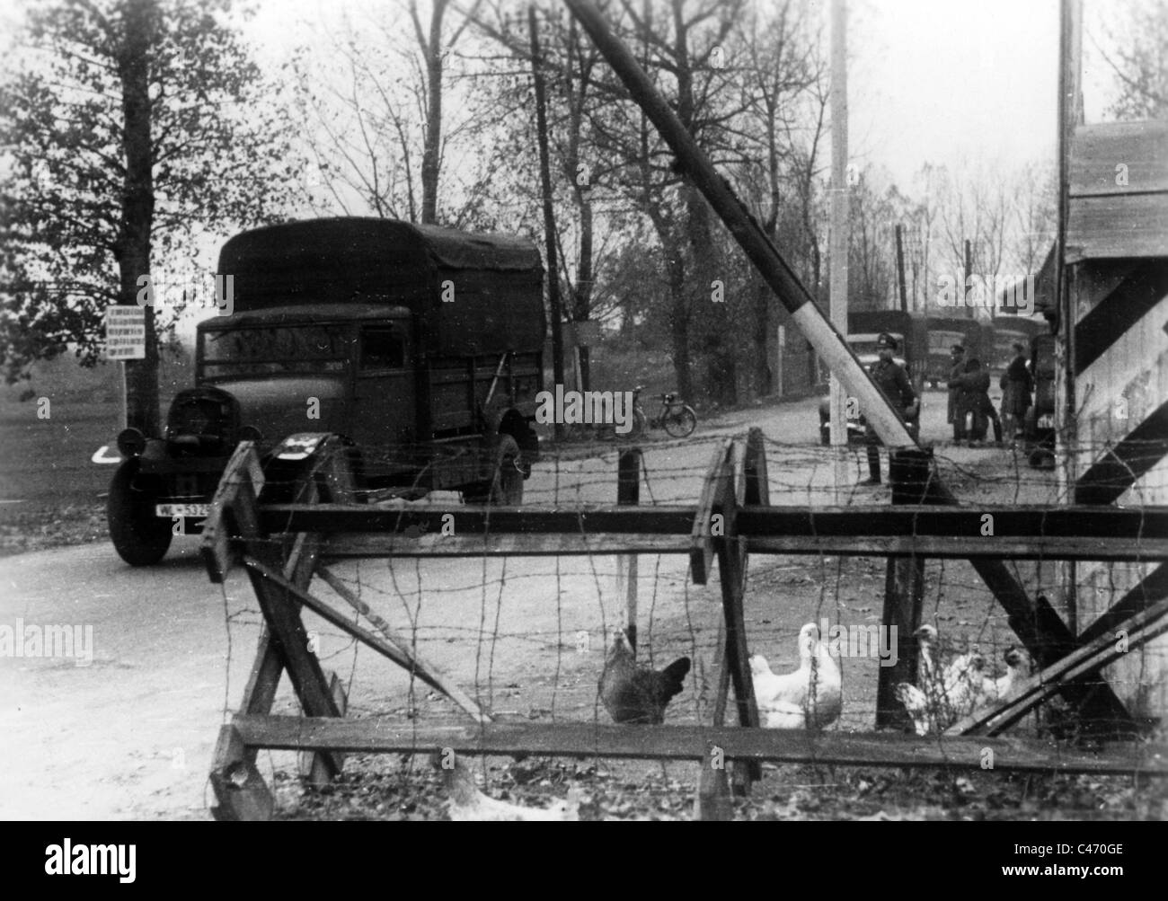 Second World War: Western Front. Demarcation line between North- and ...