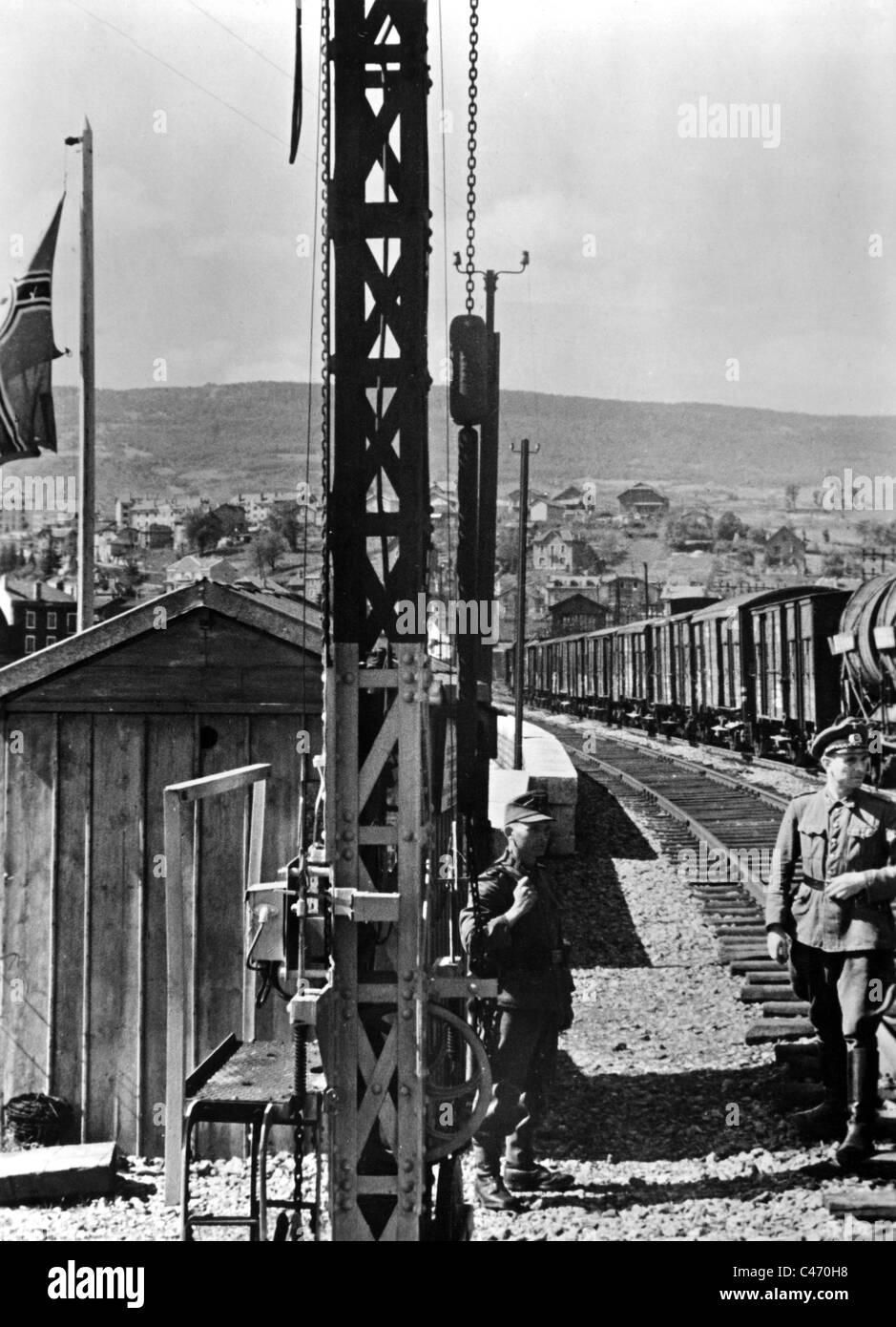 Second World War: Western Front. Demarcation line between North- and ...