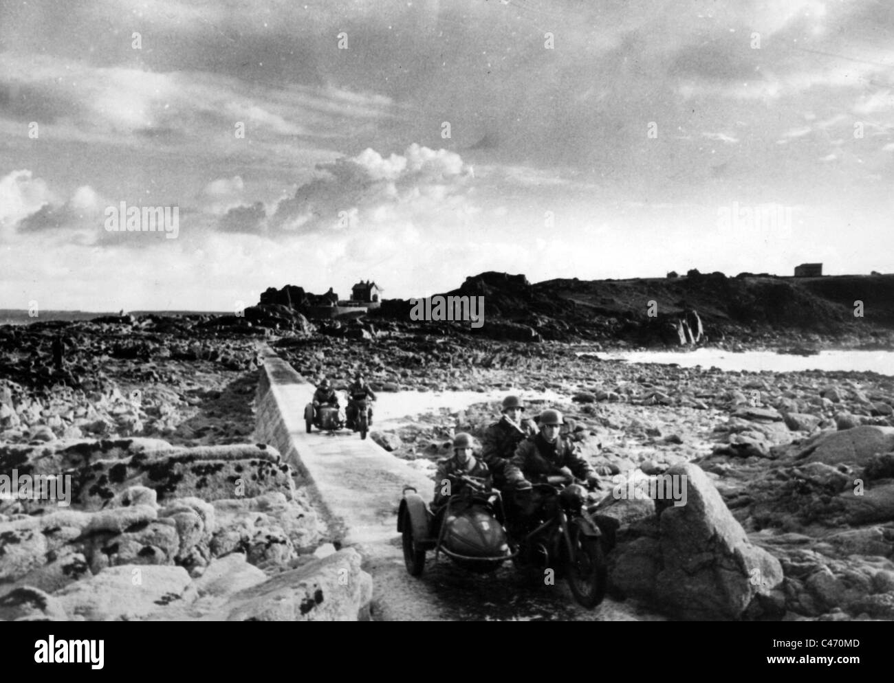 Channel island of jersey Black and White Stock Photos & Images - Alamy