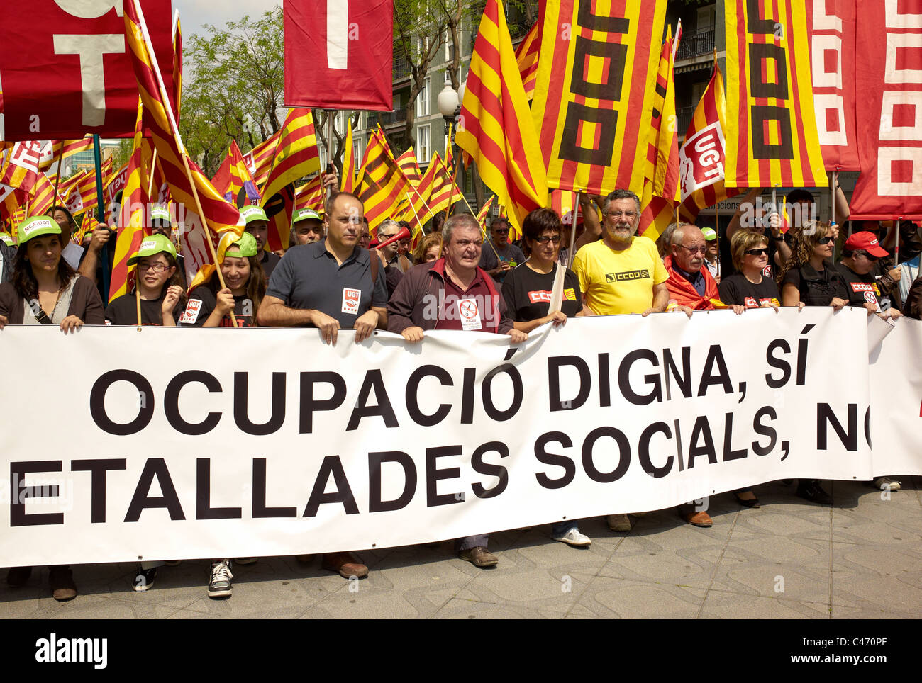 Day of The Workers, 1st of May, Spain Stock Photo - Alamy