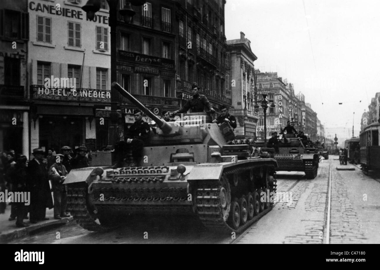 Second World War: Western Front. Invasion of Axis troops in Southern ...