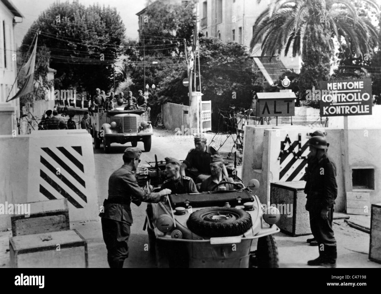 Second World War: Western Front. Invasion of Axis troops in Southern ...
