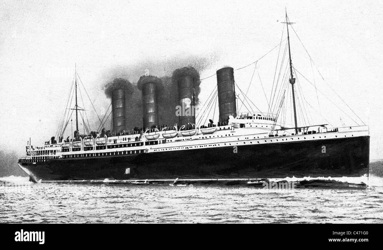 Lusitania ship sinking hi-res stock photography and images - Alamy