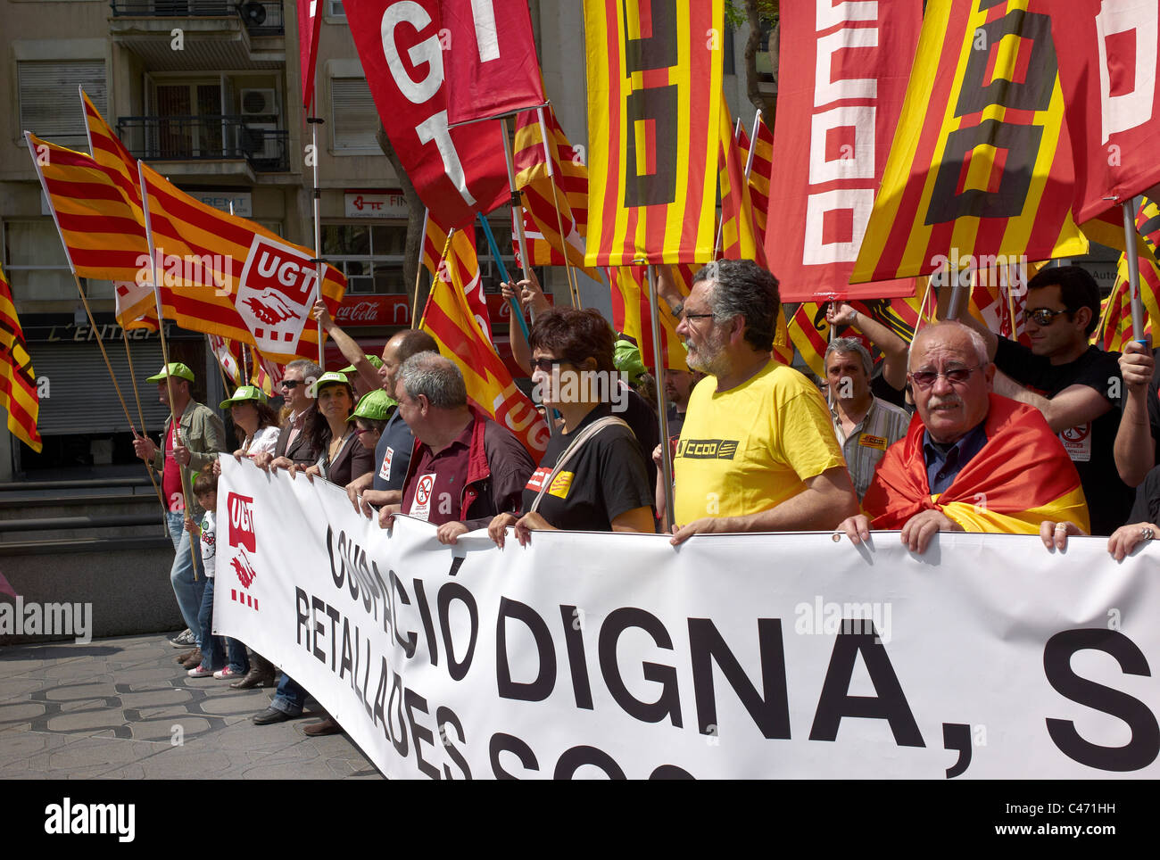 Day of The Workers, 1st of May, Spain Stock Photo - Alamy