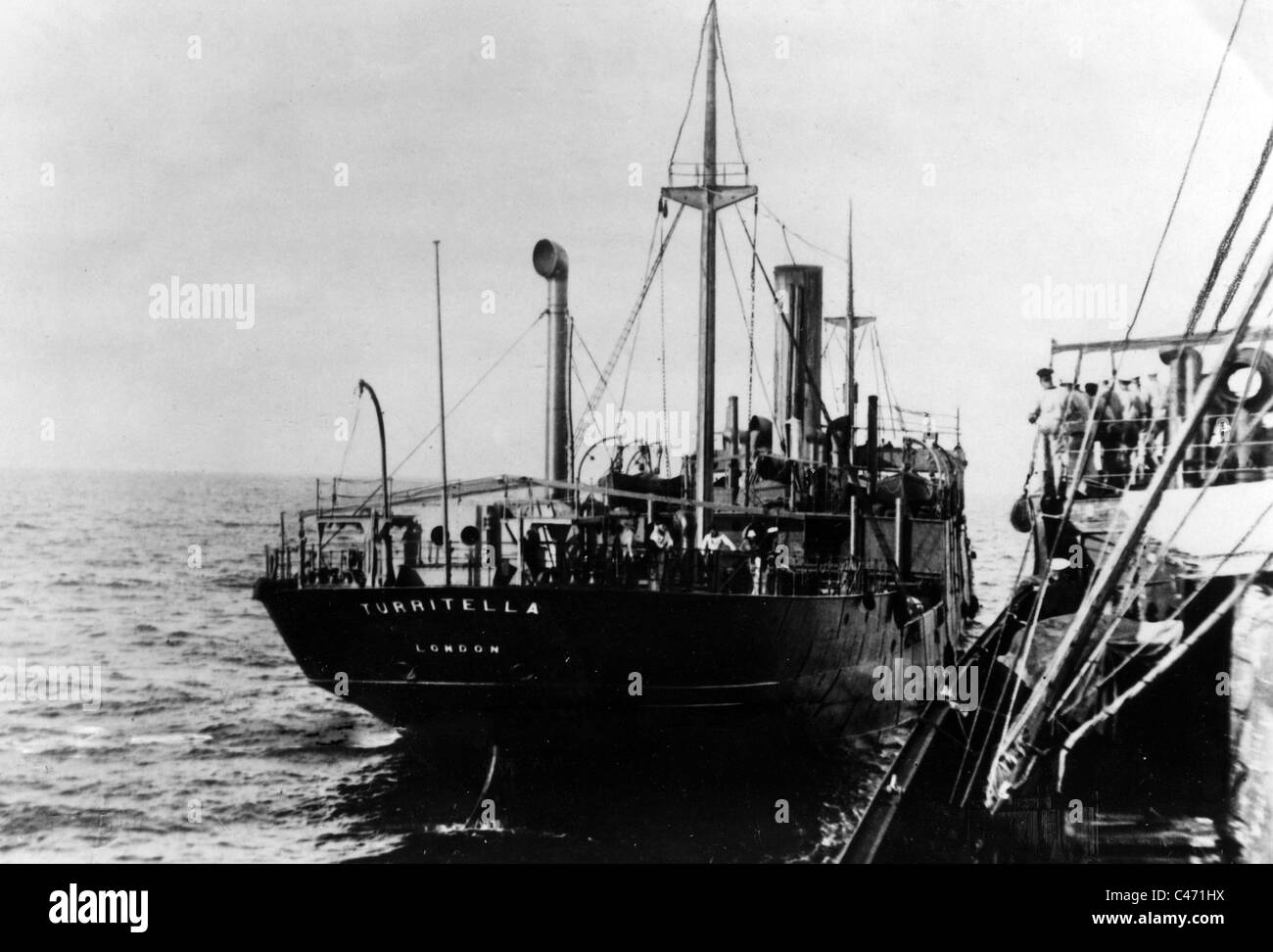 First World War: Auxiliary Cruiser "Wolf" on tour, 1917-1918 Stock ...