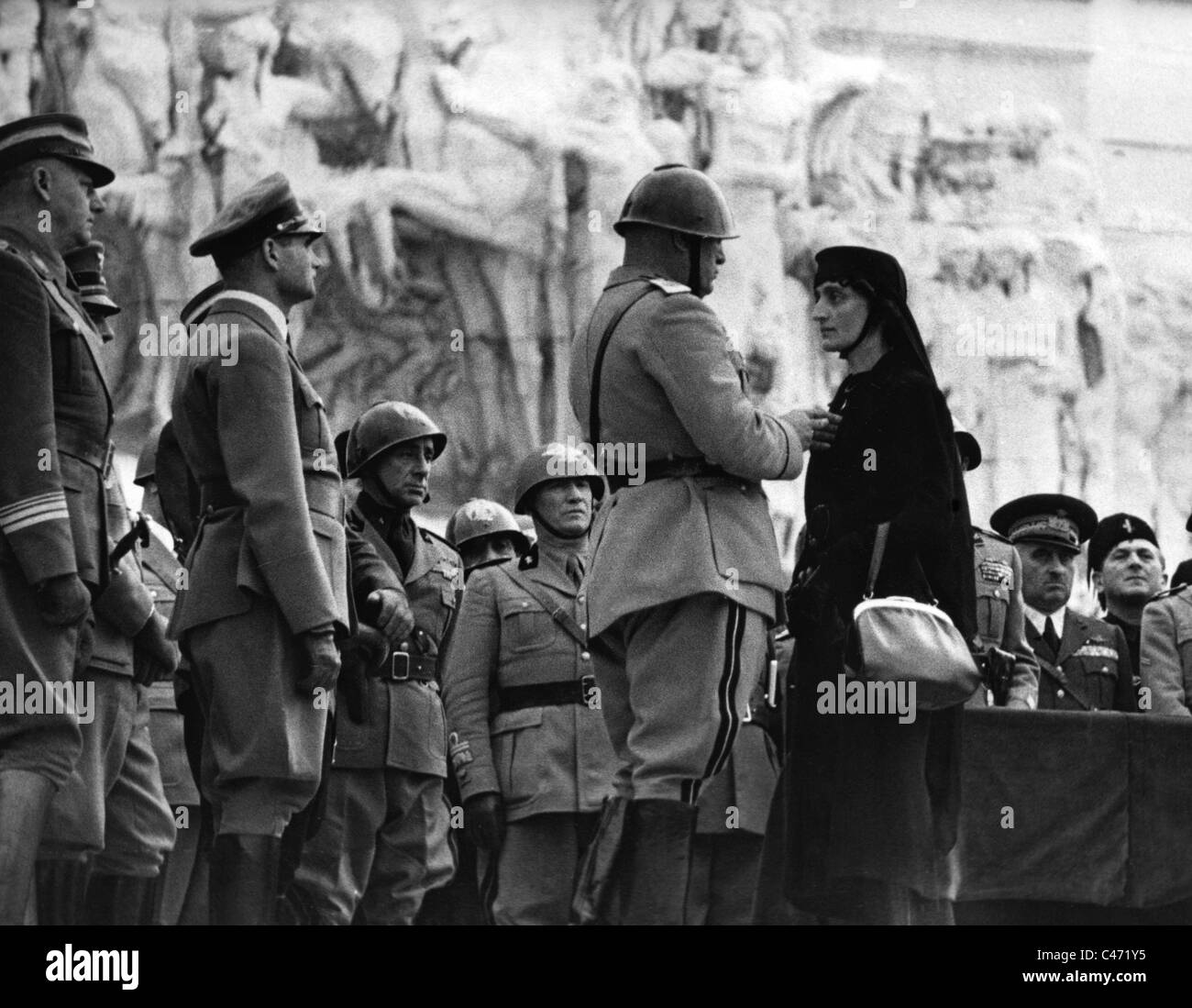 Mussolini 1933 Black and White Stock Photos & Images - Alamy