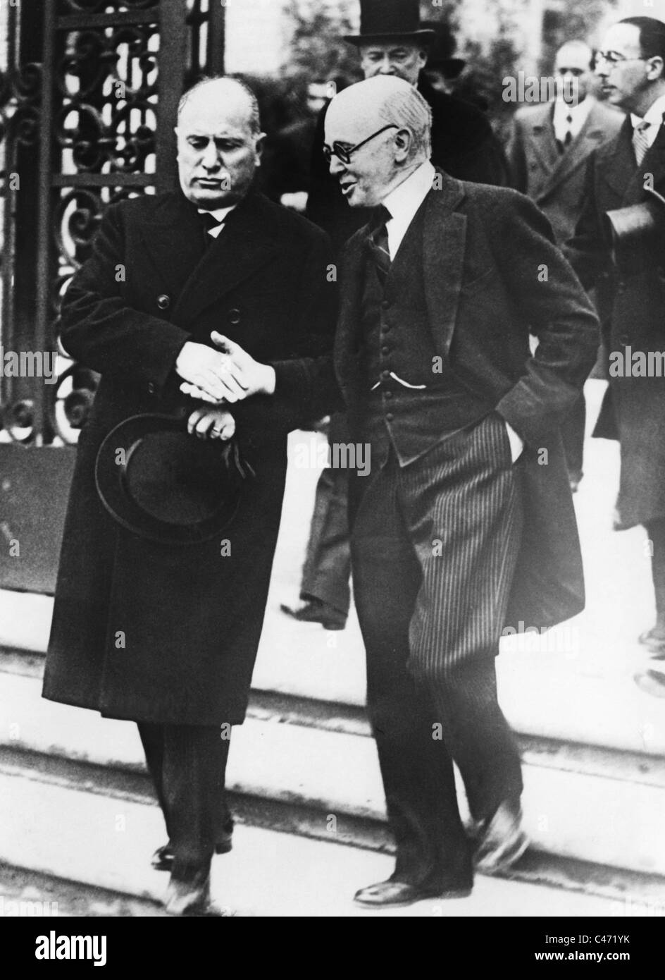 Mussolini 1933 Black and White Stock Photos & Images - Alamy