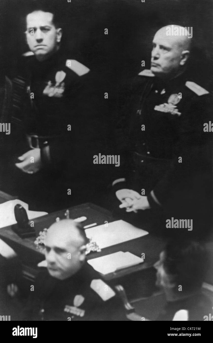 Mussolini 1933 Black and White Stock Photos & Images - Alamy