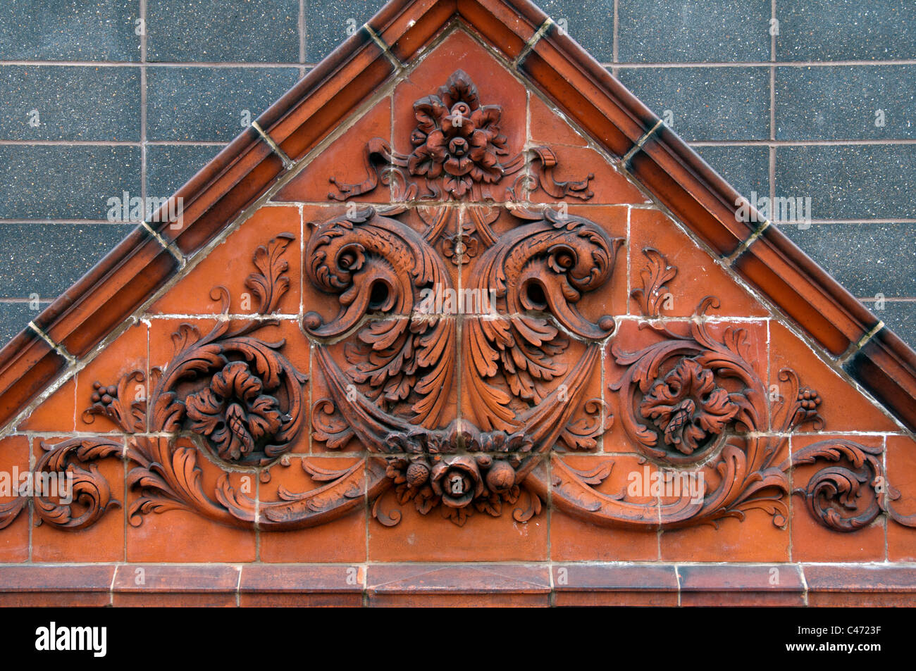 Terracotta pediment from the demolished Wilson's hat factory ...