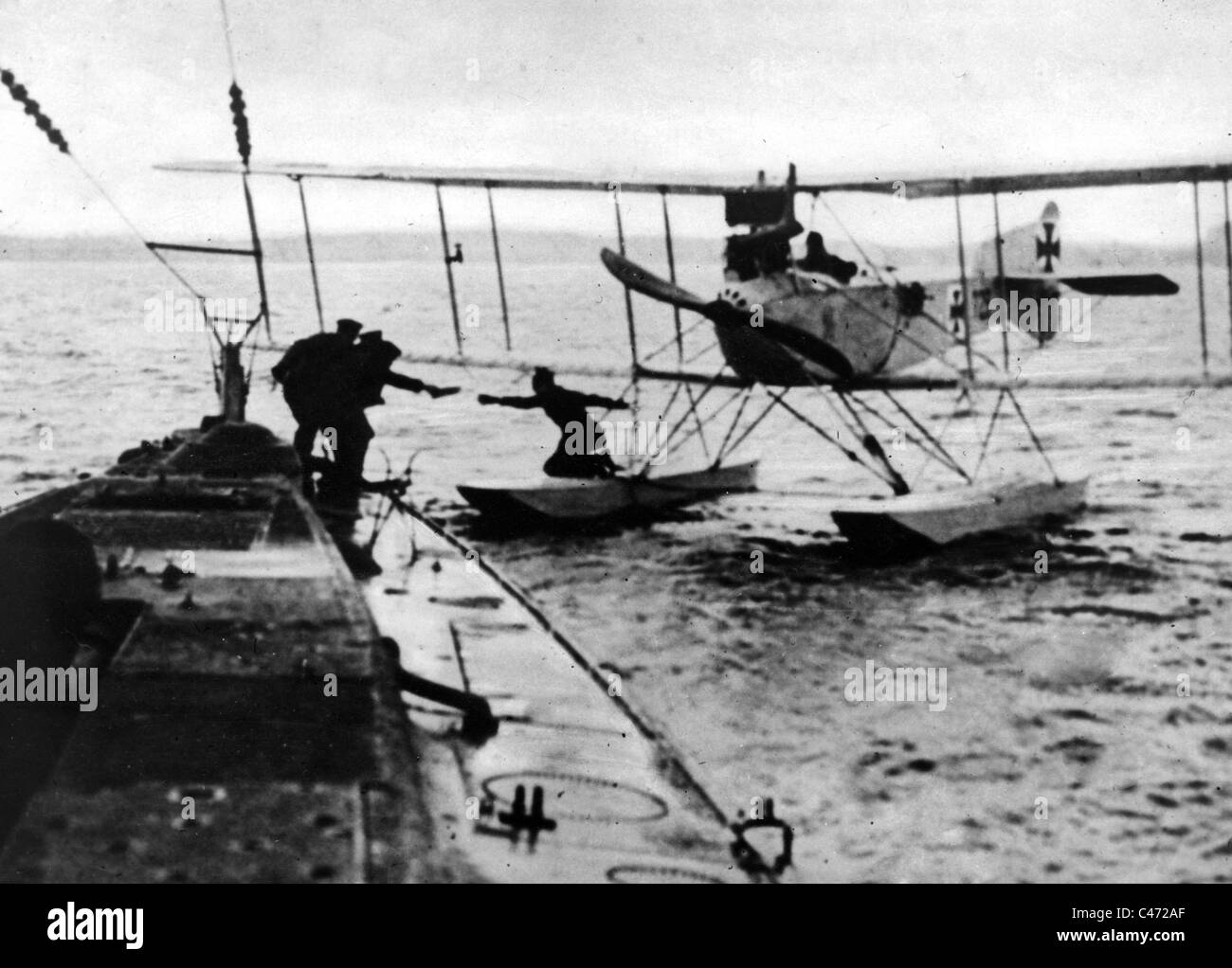 First World War: German Naval Aircrafts, seaplanes, 1914-1918 Stock ...