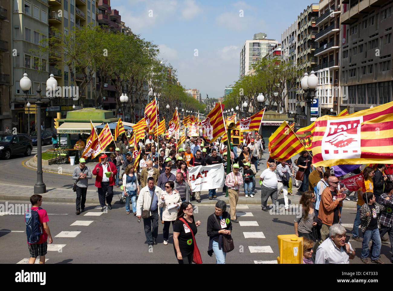 Day of The Workers, 1st of May, Spain Stock Photo - Alamy