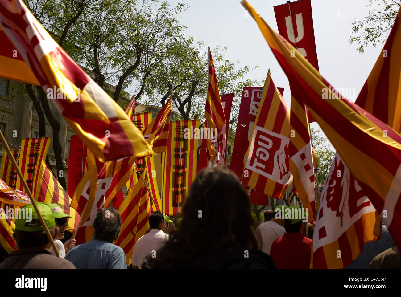 Day of The Workers, 1st of May, Spain Stock Photo - Alamy