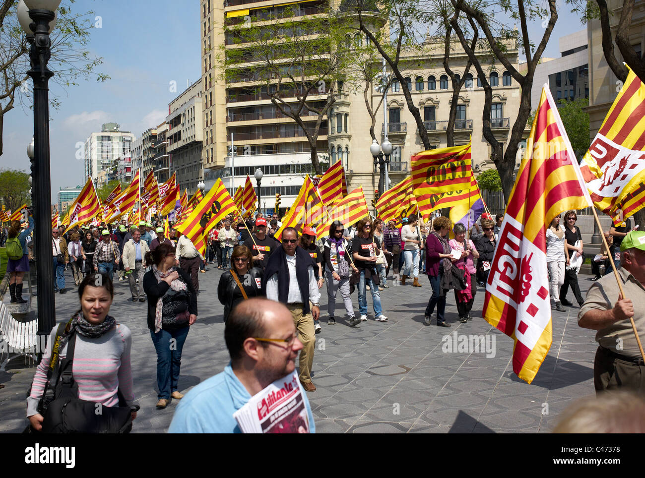 Day of The Workers, 1st of May, Spain Stock Photo - Alamy