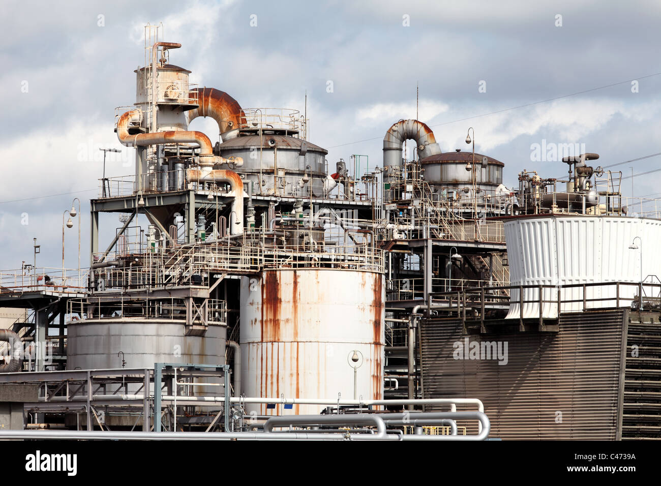Architecture of industrial factory exterior Stock Photo - Alamy