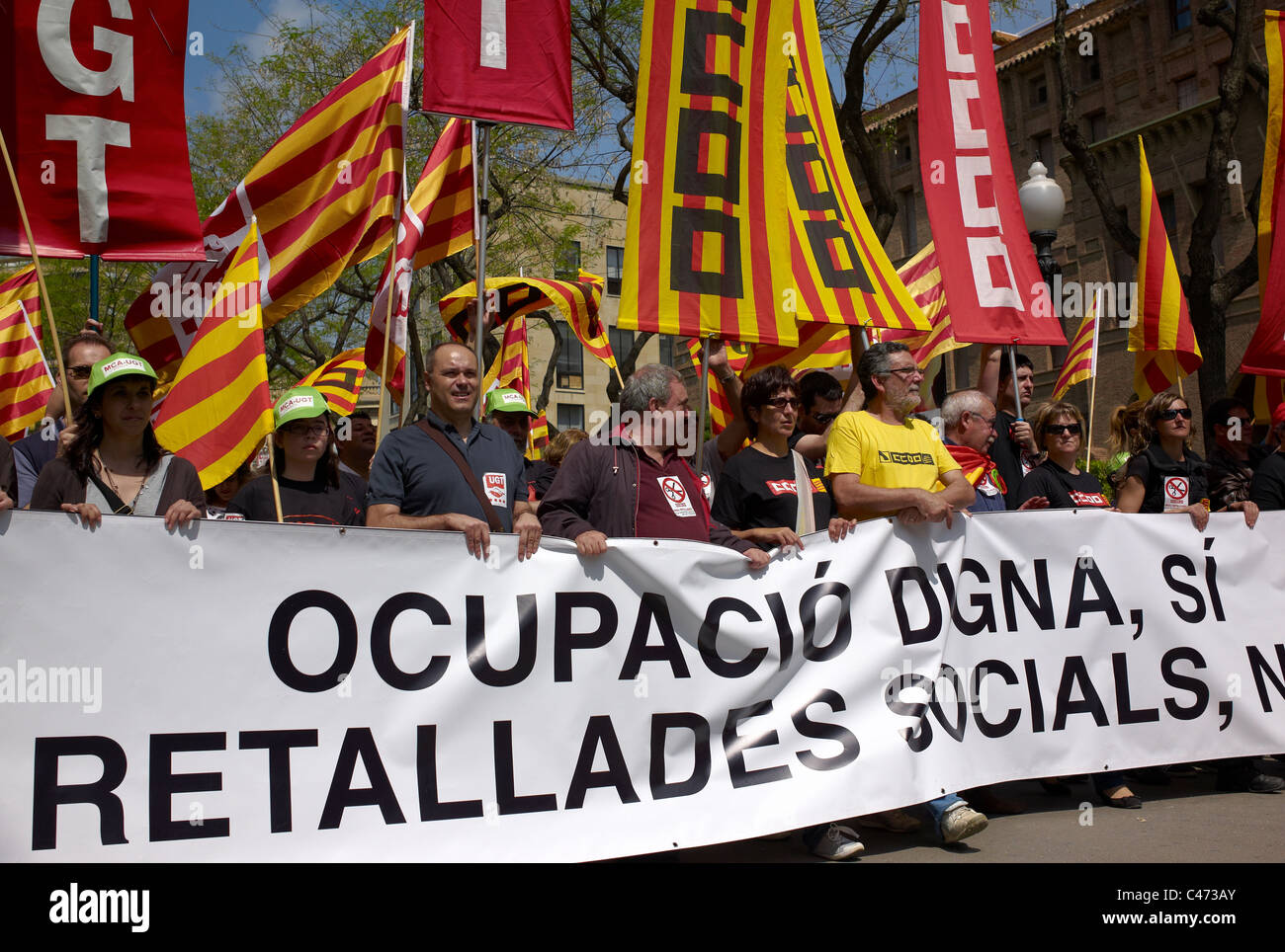 Day of The Workers, 1st of May, Spain Stock Photo - Alamy