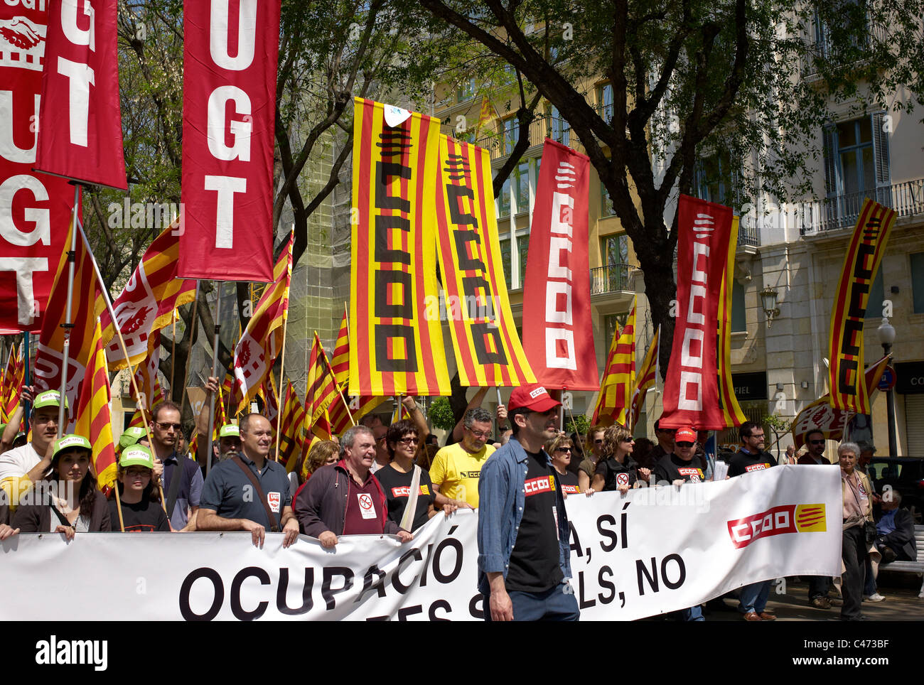 Day of The Workers, 1st of May, Spain Stock Photo - Alamy