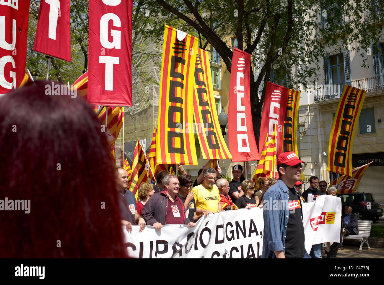 Day of The Workers, 1st of May, Spain Stock Photo - Alamy