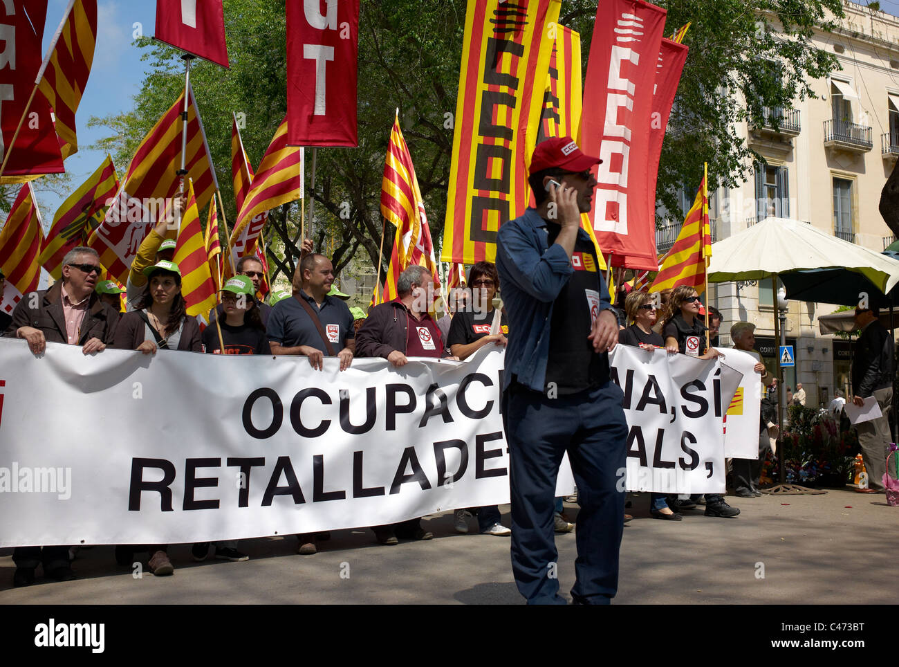 Day of The Workers, 1st of May, Spain Stock Photo - Alamy