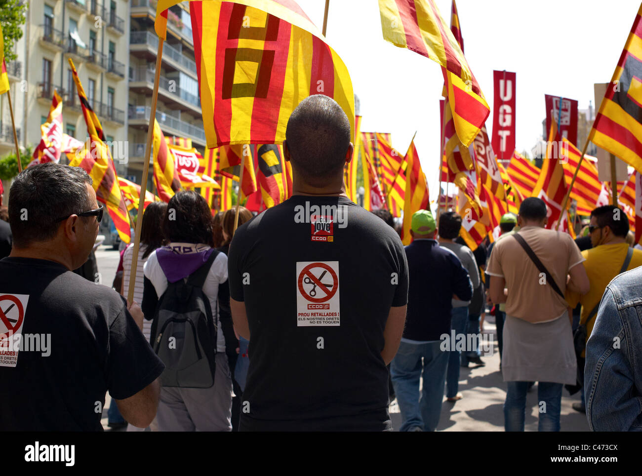 Day of The Workers, 1st of May, Spain Stock Photo - Alamy