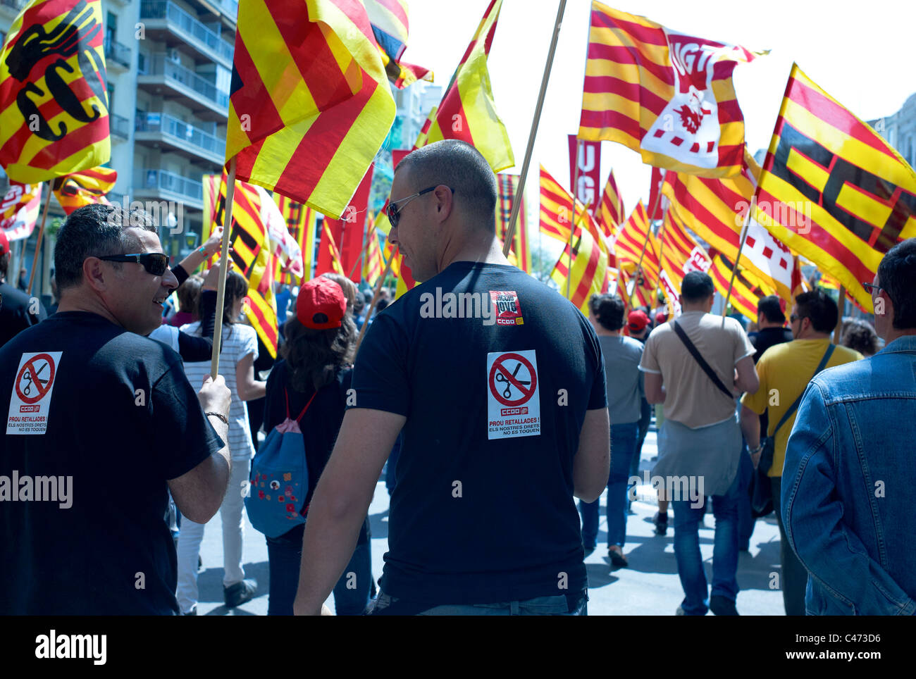 Day of The Workers, 1st of May, Spain Stock Photo - Alamy