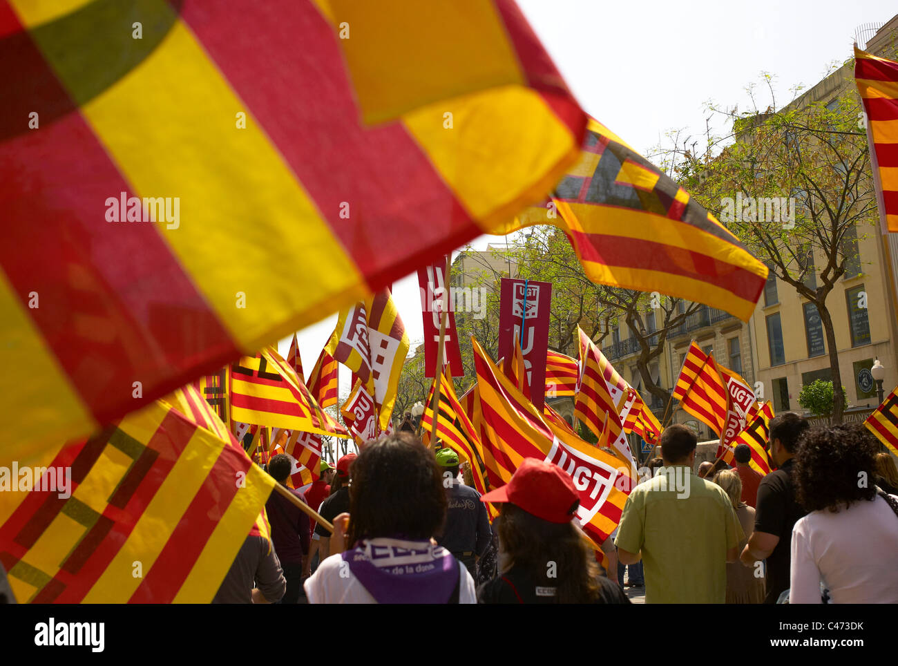Day of The Workers, 1st of May, Spain Stock Photo - Alamy