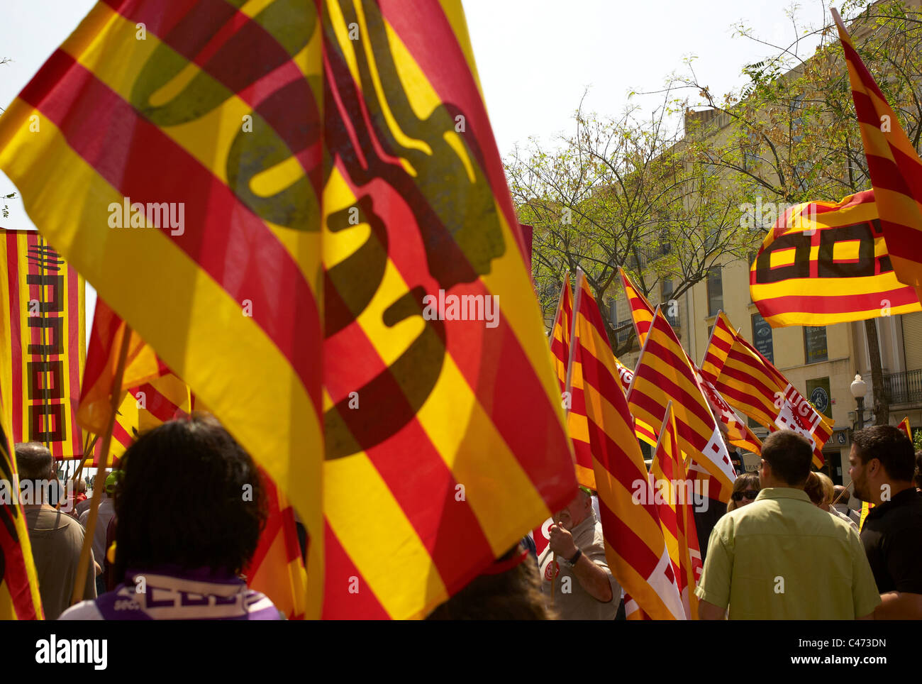 Day of The Workers, 1st of May, Spain Stock Photo - Alamy