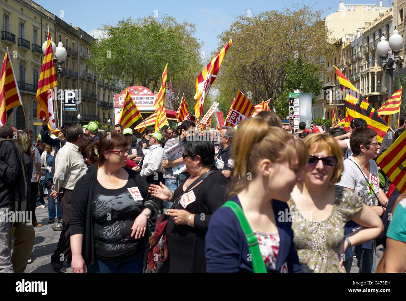 Day of The Workers, 1st of May, Spain Stock Photo - Alamy