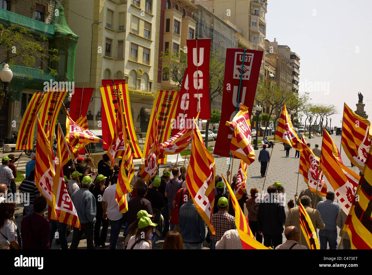 Day of The Workers, 1st of May, Spain Stock Photo - Alamy