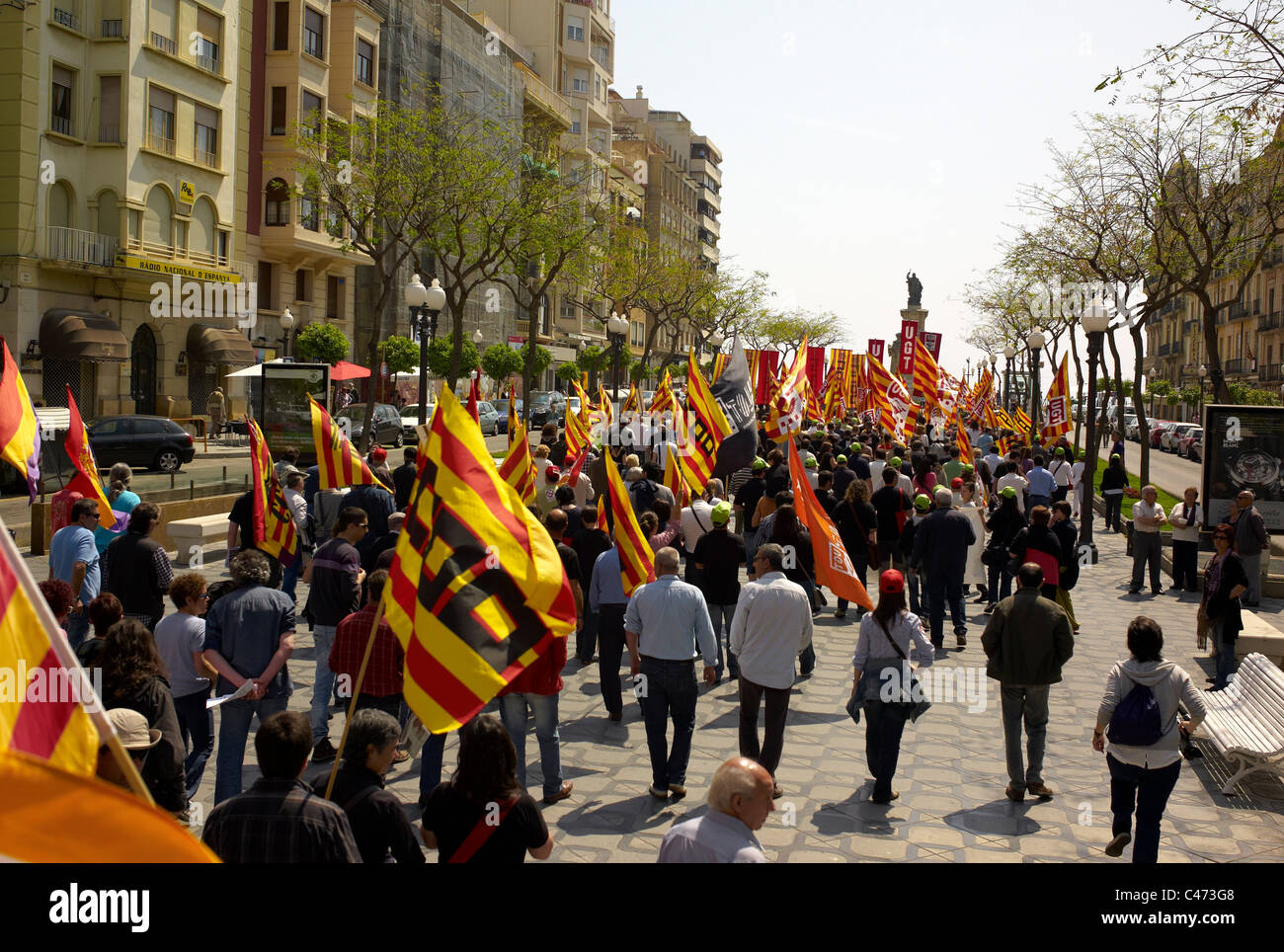 Day of The Workers, 1st of May, Spain Stock Photo - Alamy