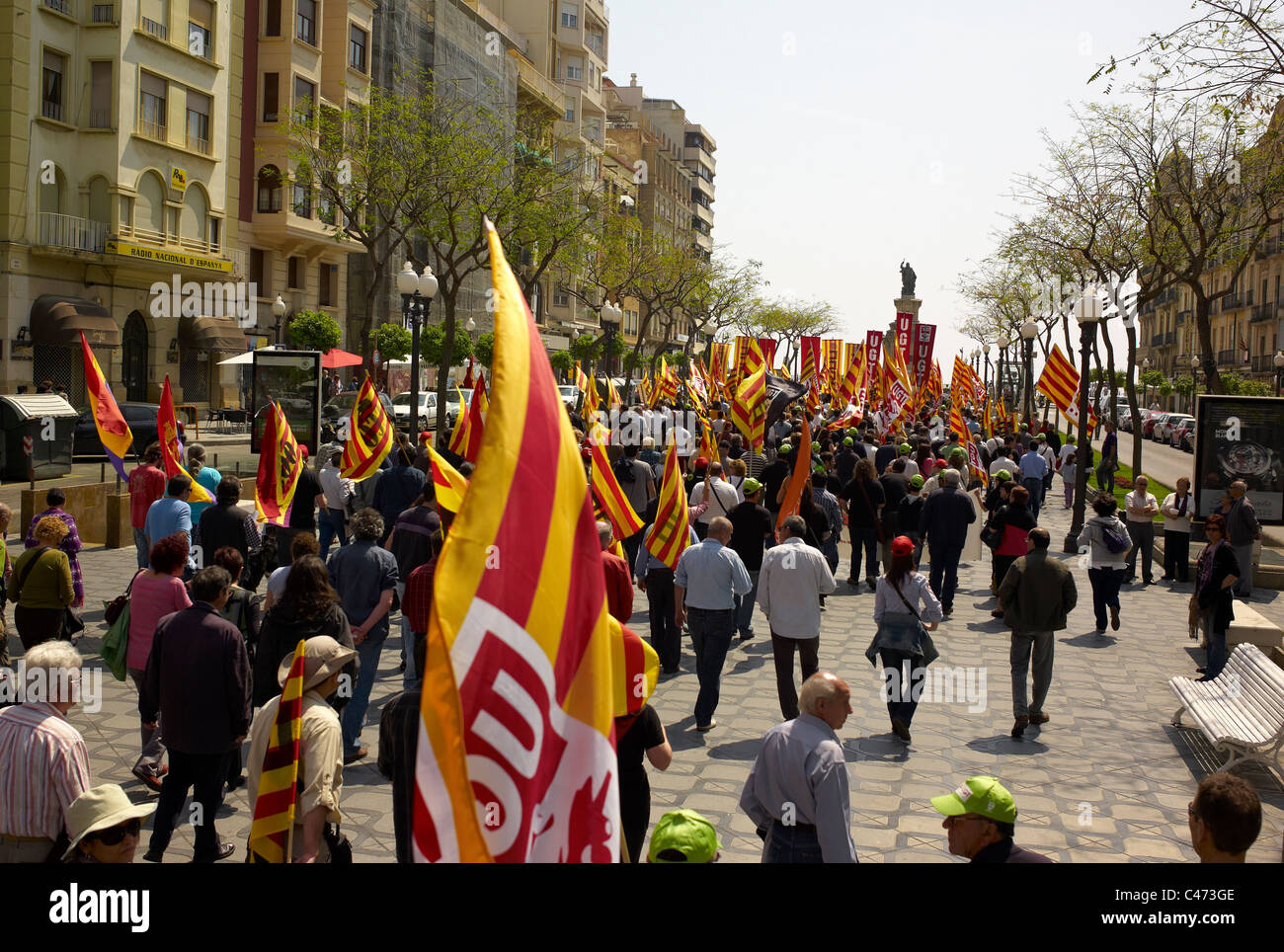 Day of The Workers, 1st of May, Spain Stock Photo - Alamy