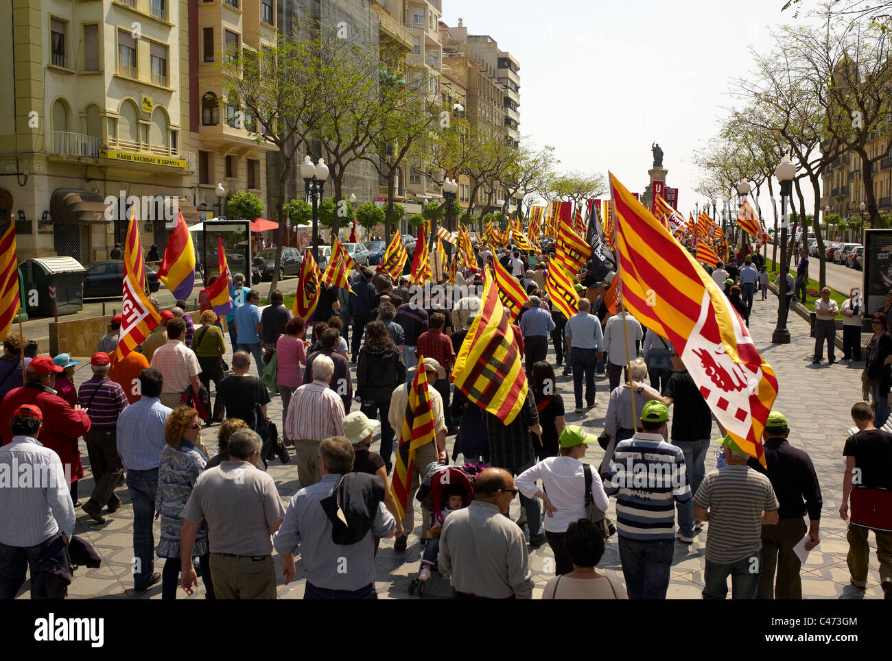 Day of The Workers, 1st of May, Spain Stock Photo - Alamy