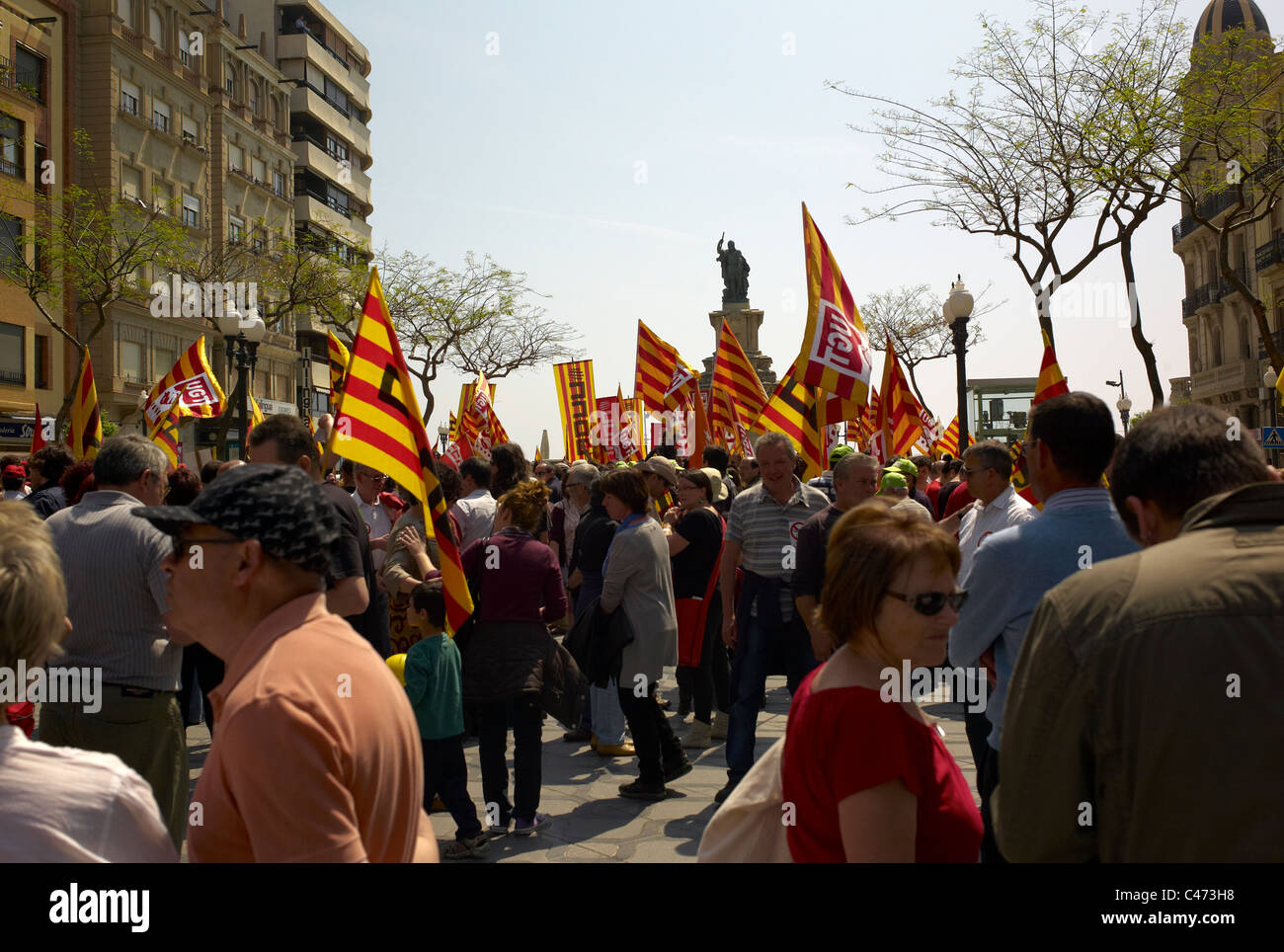 Day of The Workers, 1st of May, Spain Stock Photo - Alamy