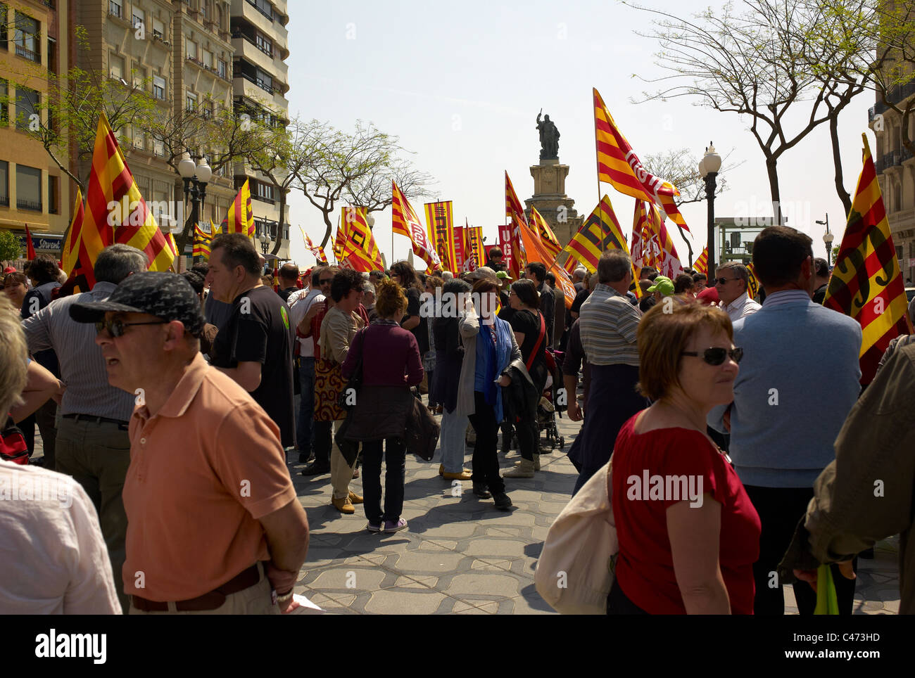 Day of The Workers, 1st of May, Spain Stock Photo - Alamy