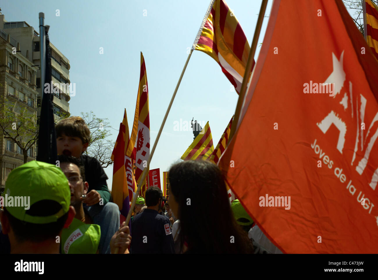 Day of The Workers, 1st of May, Spain Stock Photo - Alamy