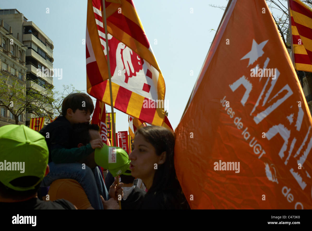 Day of The Workers, 1st of May, Spain Stock Photo - Alamy