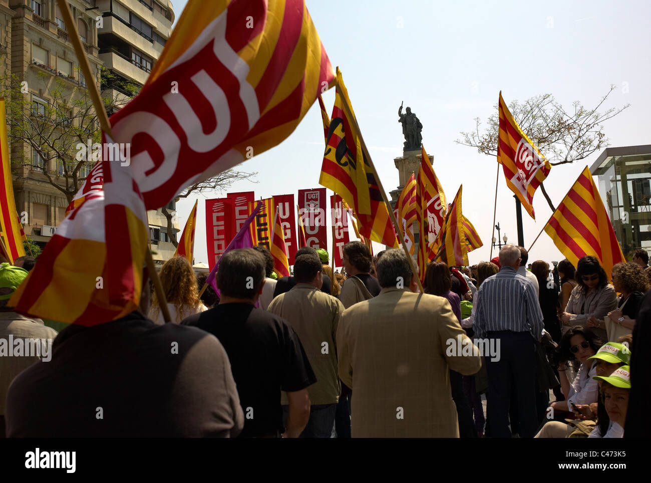 Day of The Workers, 1st of May, Spain Stock Photo - Alamy