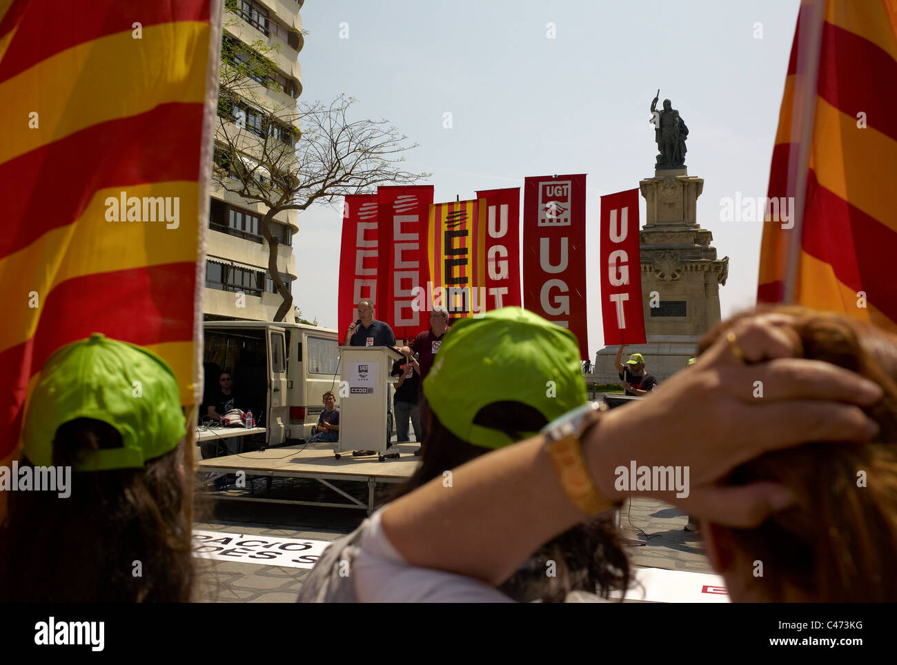 Day of The Workers, 1st of May, Spain Stock Photo - Alamy