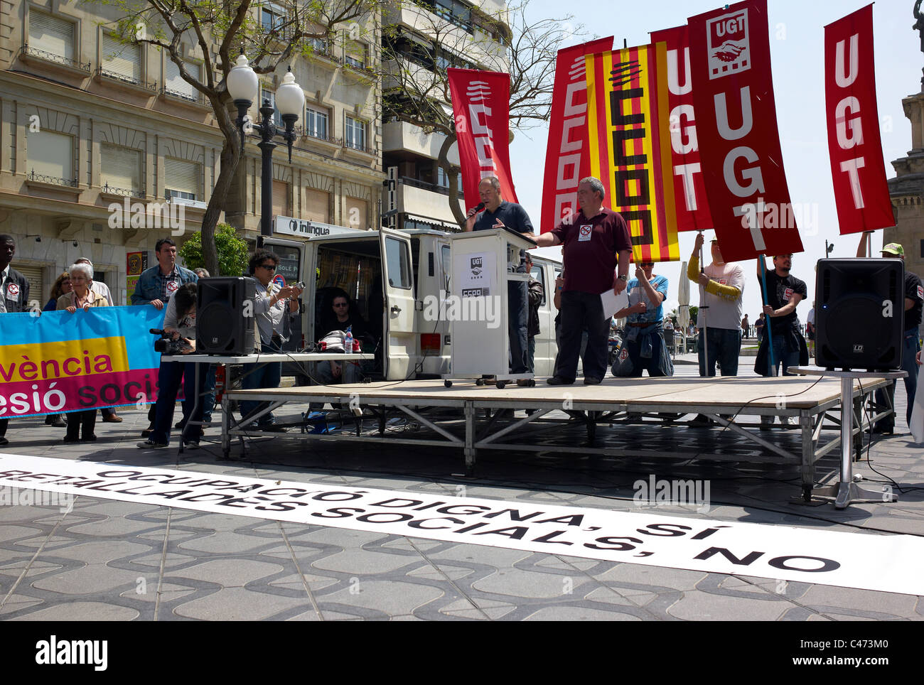 Day of The Workers, 1st of May, Spain Stock Photo - Alamy