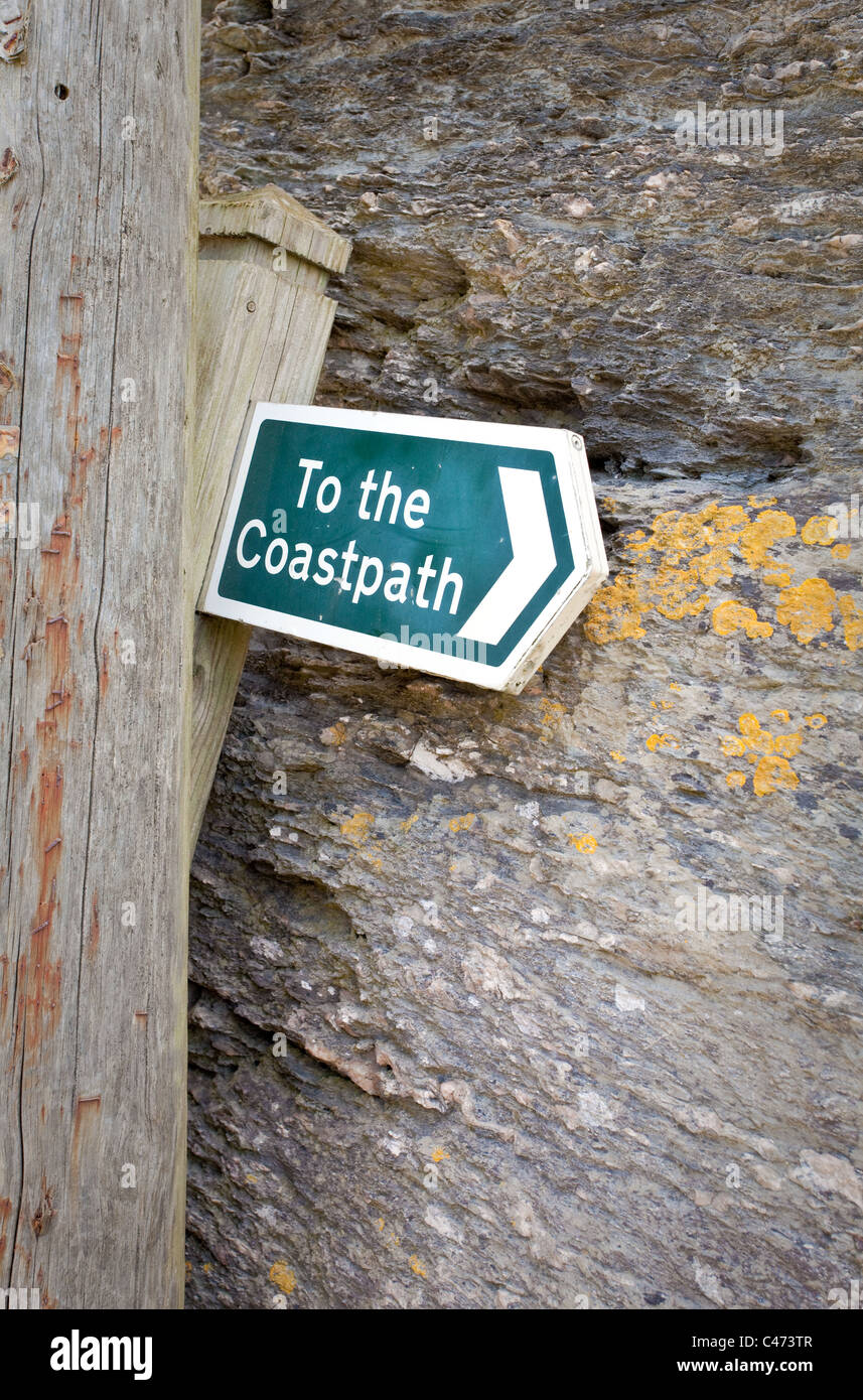 Coastal path sign in hi-res stock photography and images - Alamy